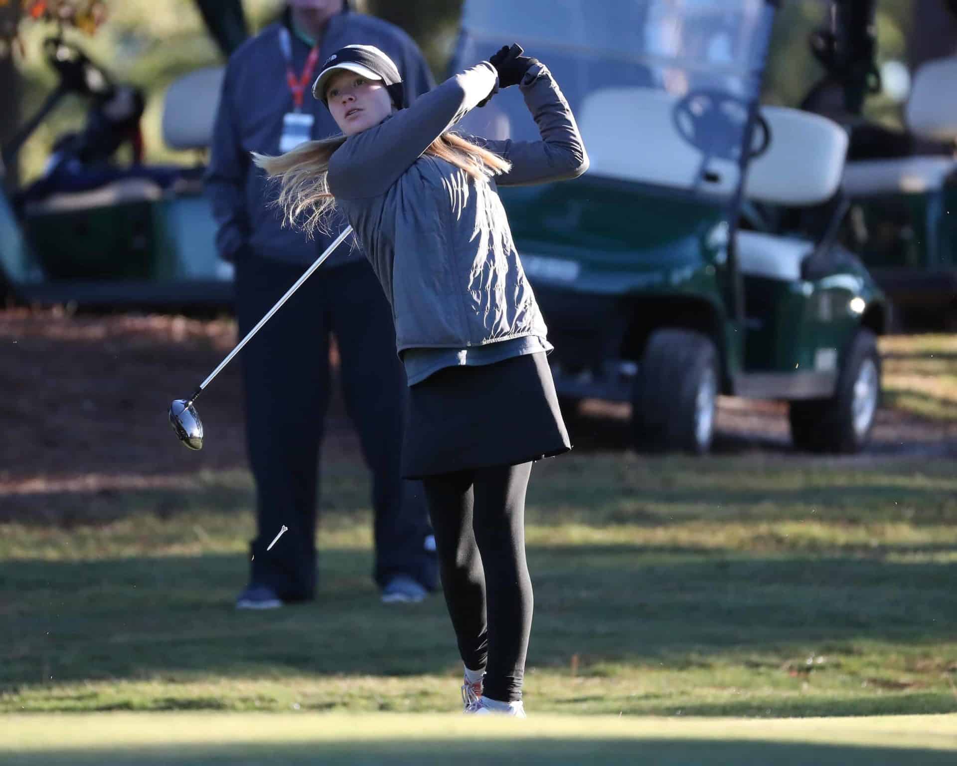 Reagan High golfers take NCHSAA 4A team and individual girls golf ...