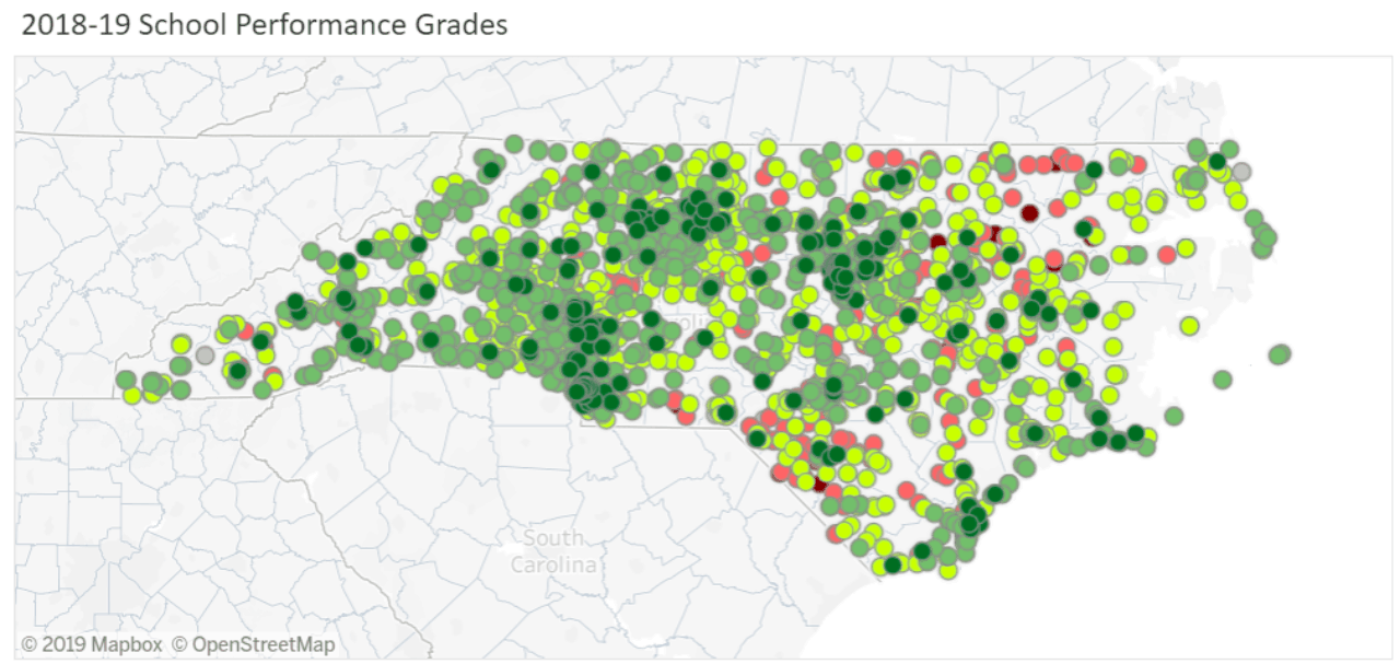 Interactive maps: NC school performance grades - EdNC