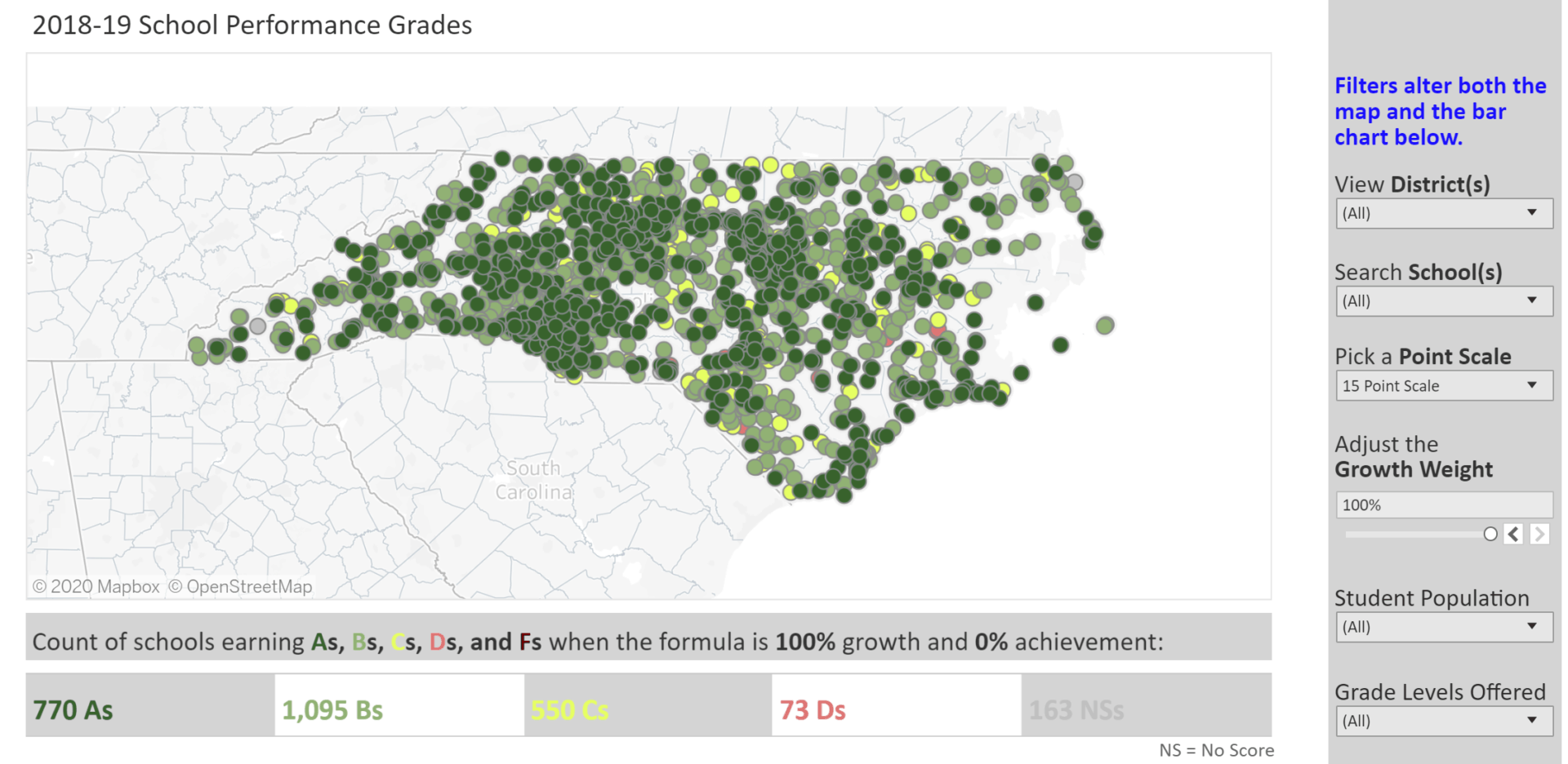 Interactive maps: NC school performance grades - EdNC