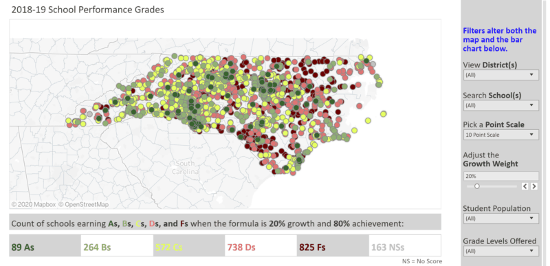 Interactive maps: NC school performance grades - EdNC