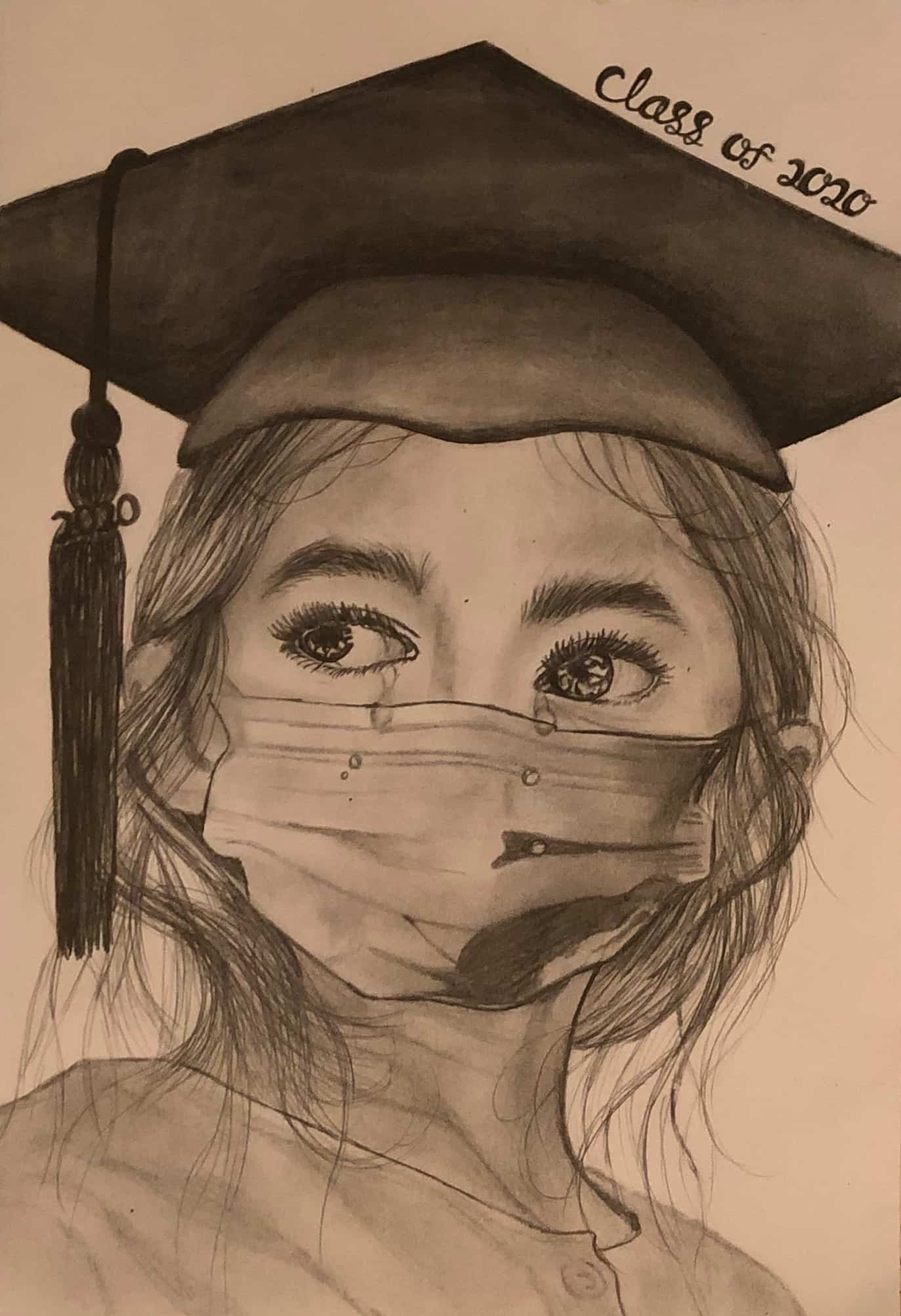 Rockingham High senior draws masked senior - EdNC