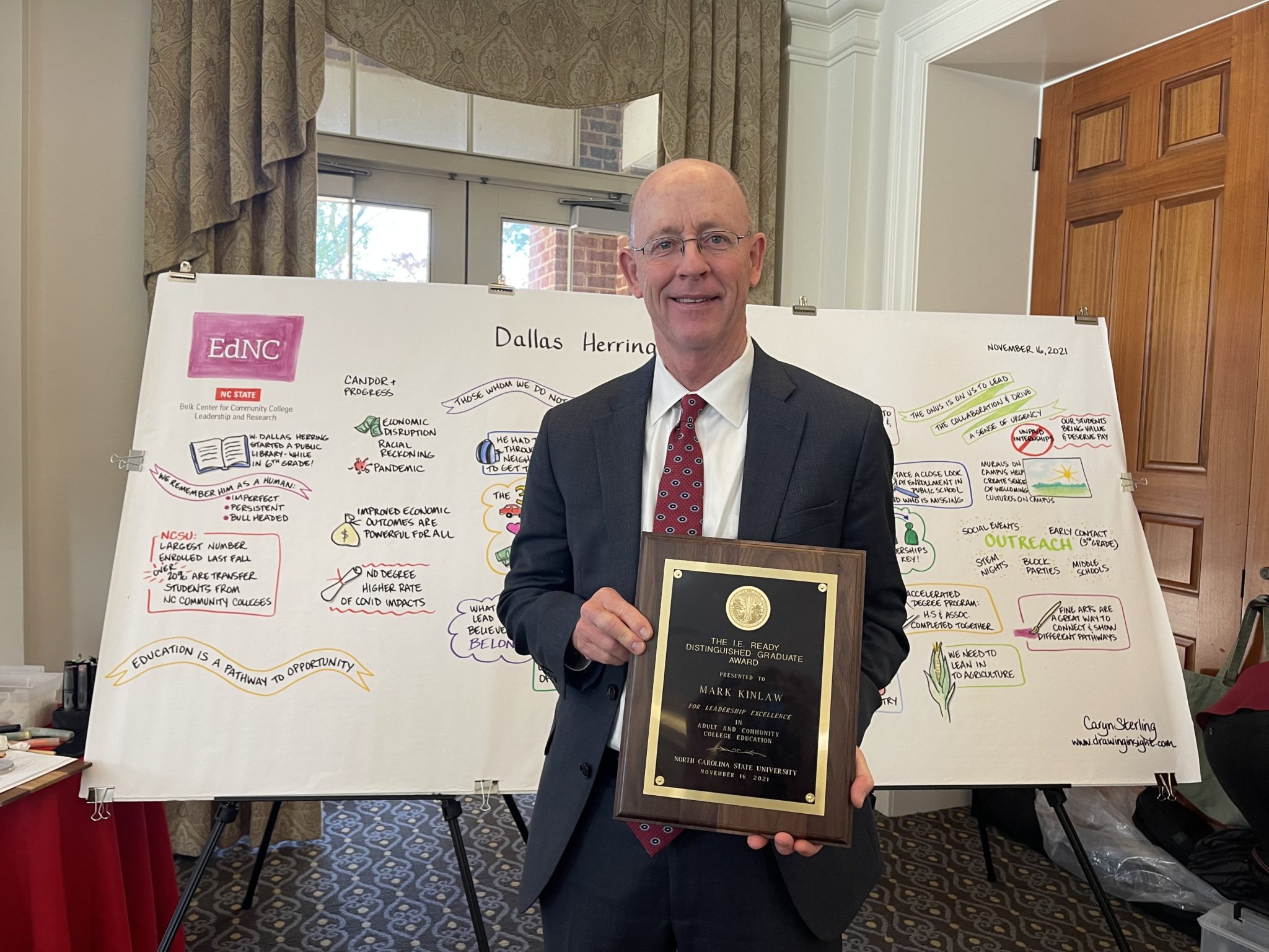 Dr. Mark Kinlaw wins I.E. Ready Award - EdNC