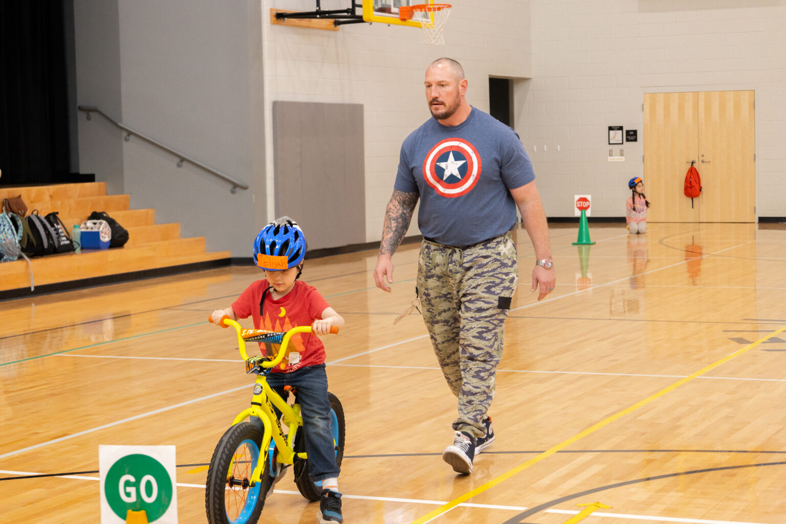 Kindergarteners learn how to ride a bike - EdNC