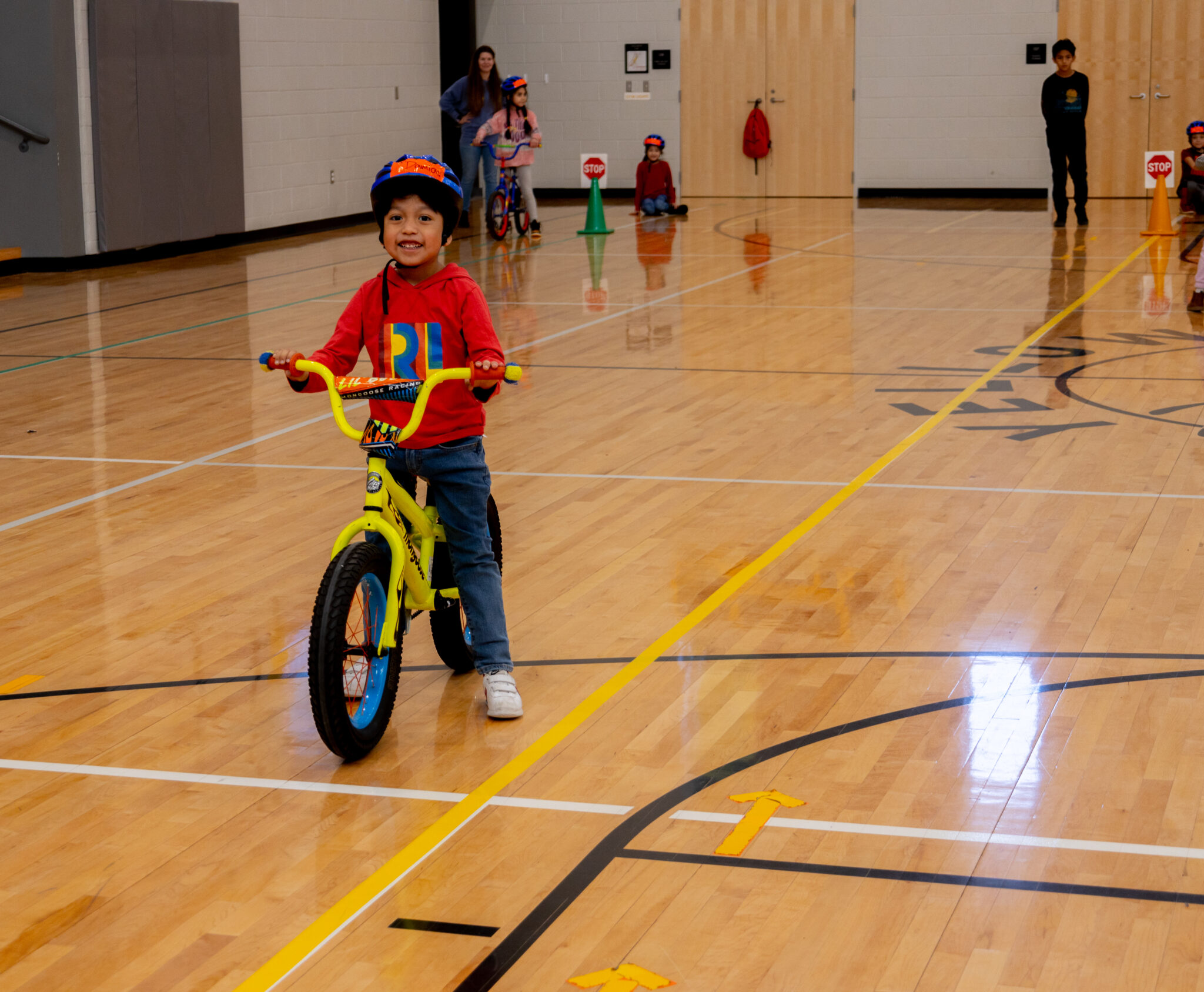 Kindergarteners learn how to ride a bike - EdNC