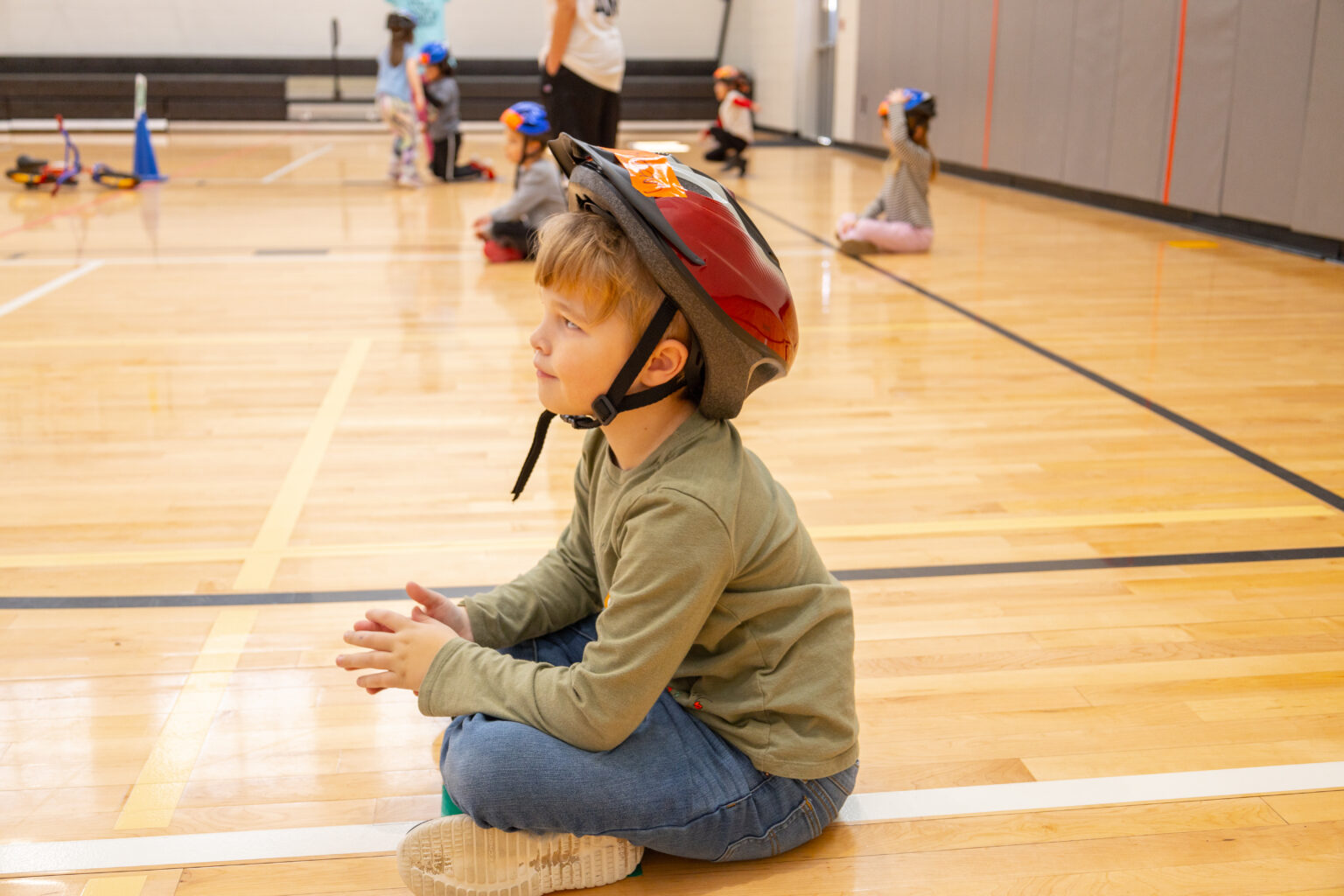 Kindergarteners learn how to ride a bike - EdNC