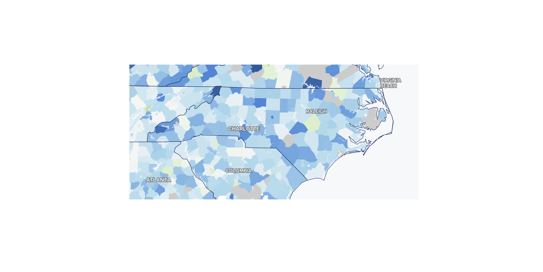 District by district pandemic learning loss and recovery in NC - EdNC