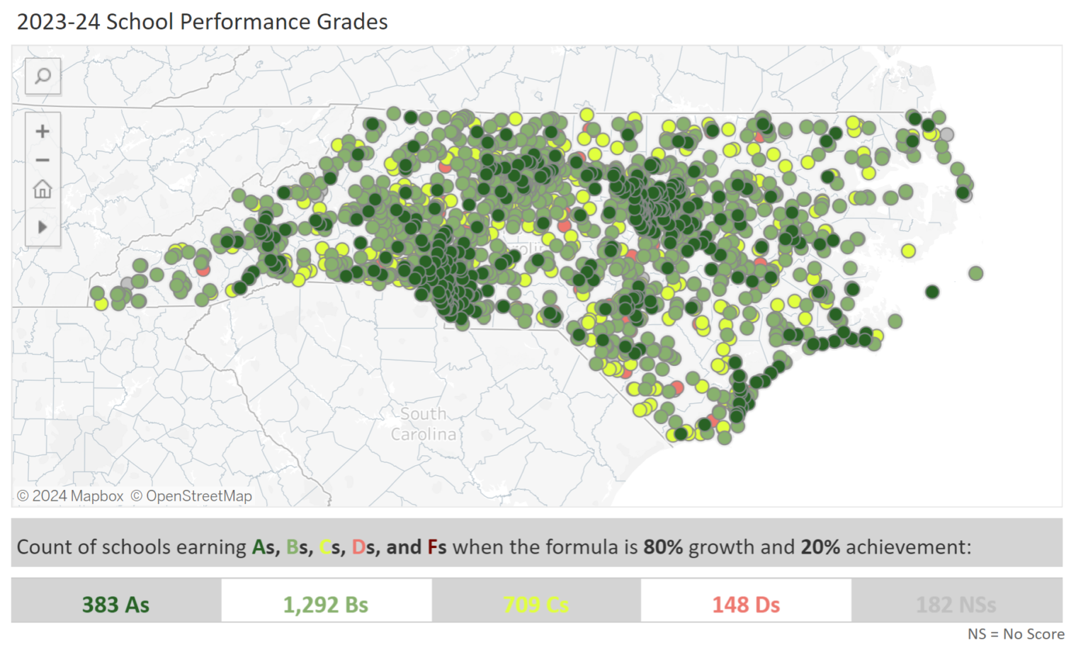 EdNC's map gives you control on school performance grades - EdNC