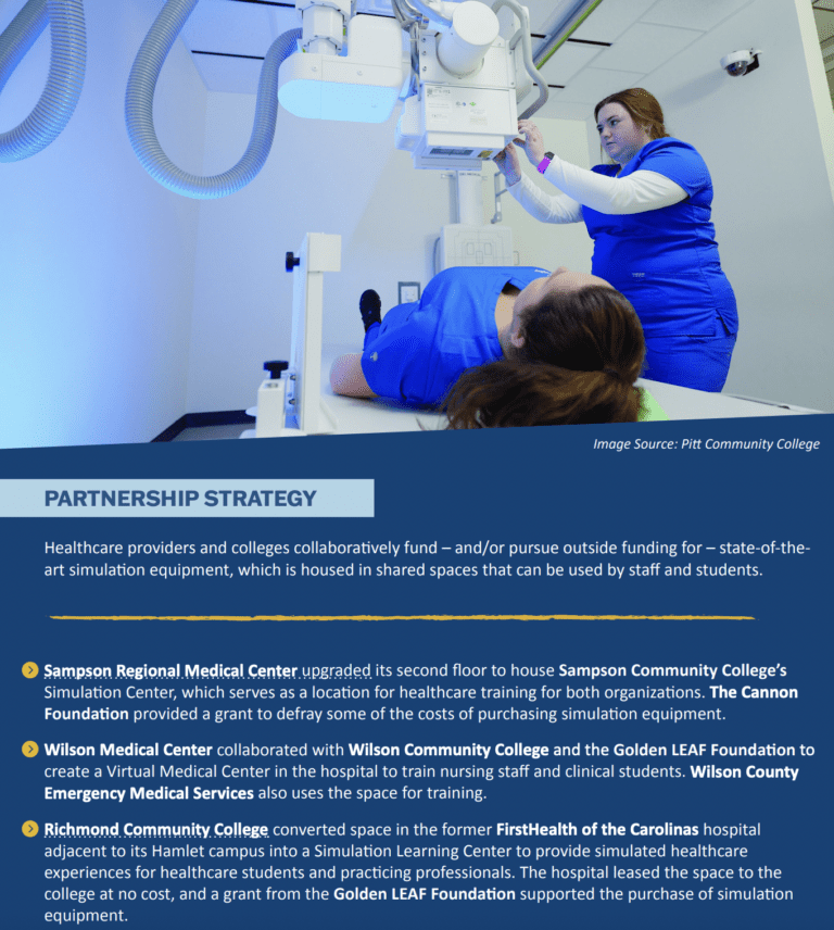 Rural community college toolkit explores health care partnerships - EdNC